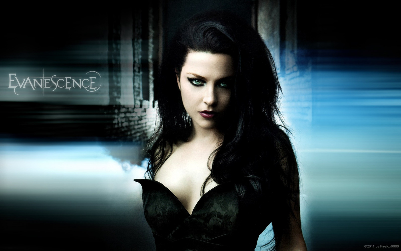 Wallpaper Long Hair Dress Black Hair Supermodel Evanescence Girl
