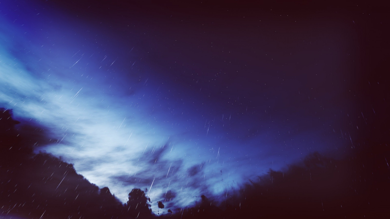 Wallpaper : landscape, night, sky, rain, clouds, blue, atmosphere ...