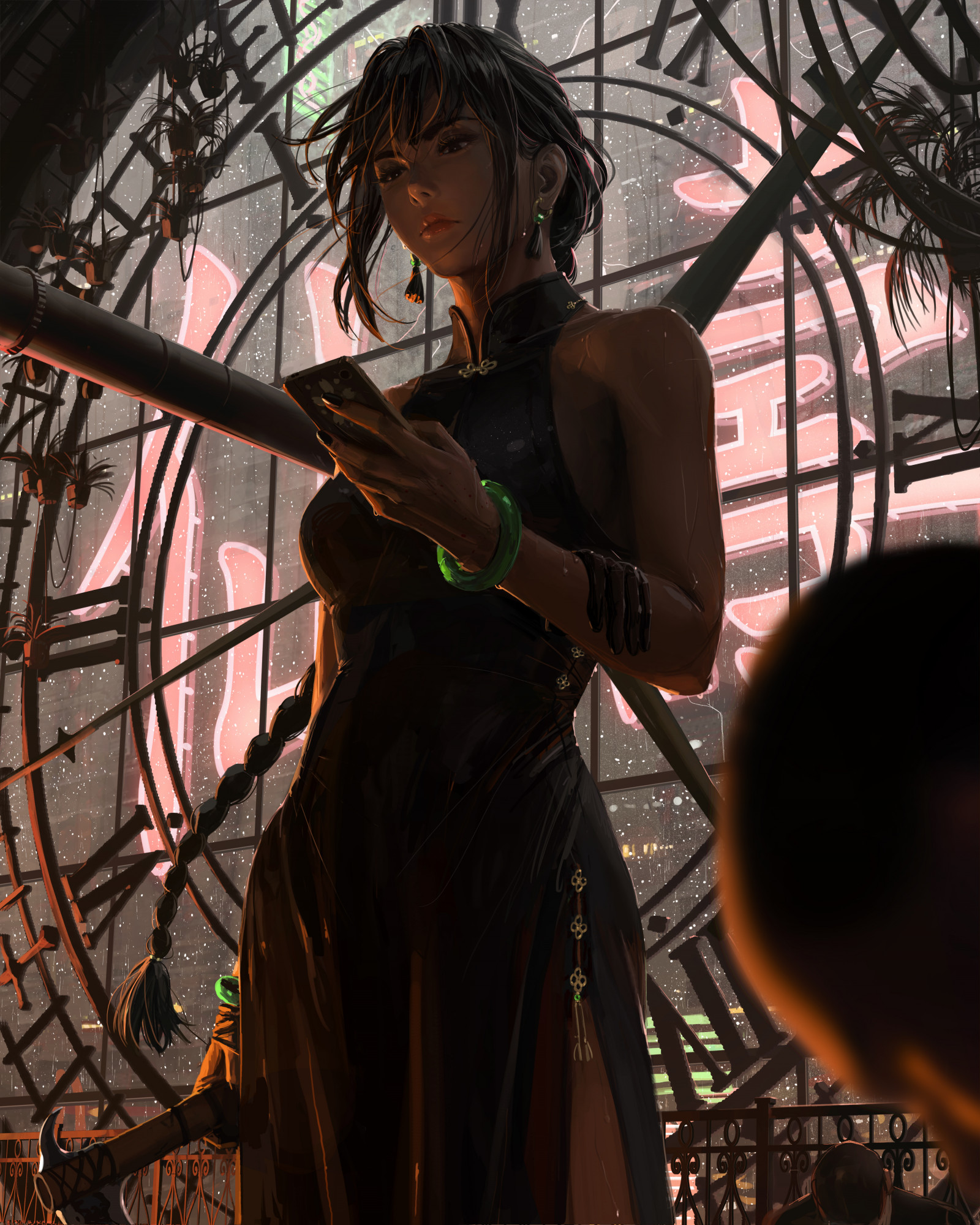 Wallpaper Guweiz Digital Art Artwork Illustration Women Dark