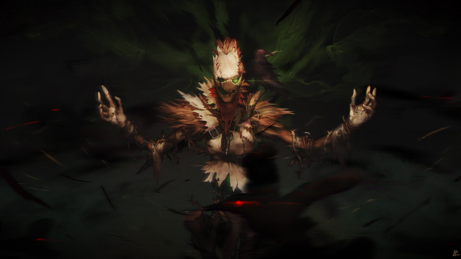 Wallpaper : video games, League of Legends, crow, Fiddlesticks ...