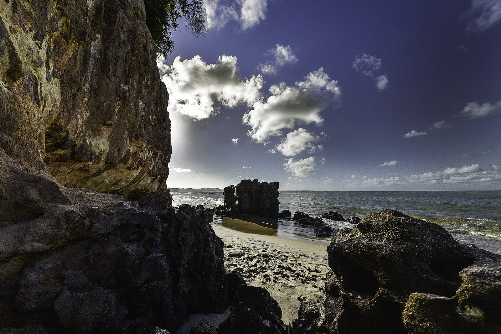 Wallpaper : landscape, sea, rock, shore, sky, coast, cliff, horizon ...