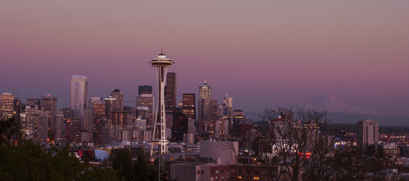 Wallpaper : Seattle, park, city, sunset, USA, skyline, buildings ...