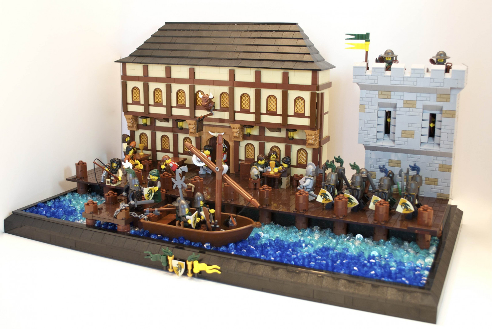 Wallpaper : ship, model, knight, LEGO, castle, harbor, military, Toy ...