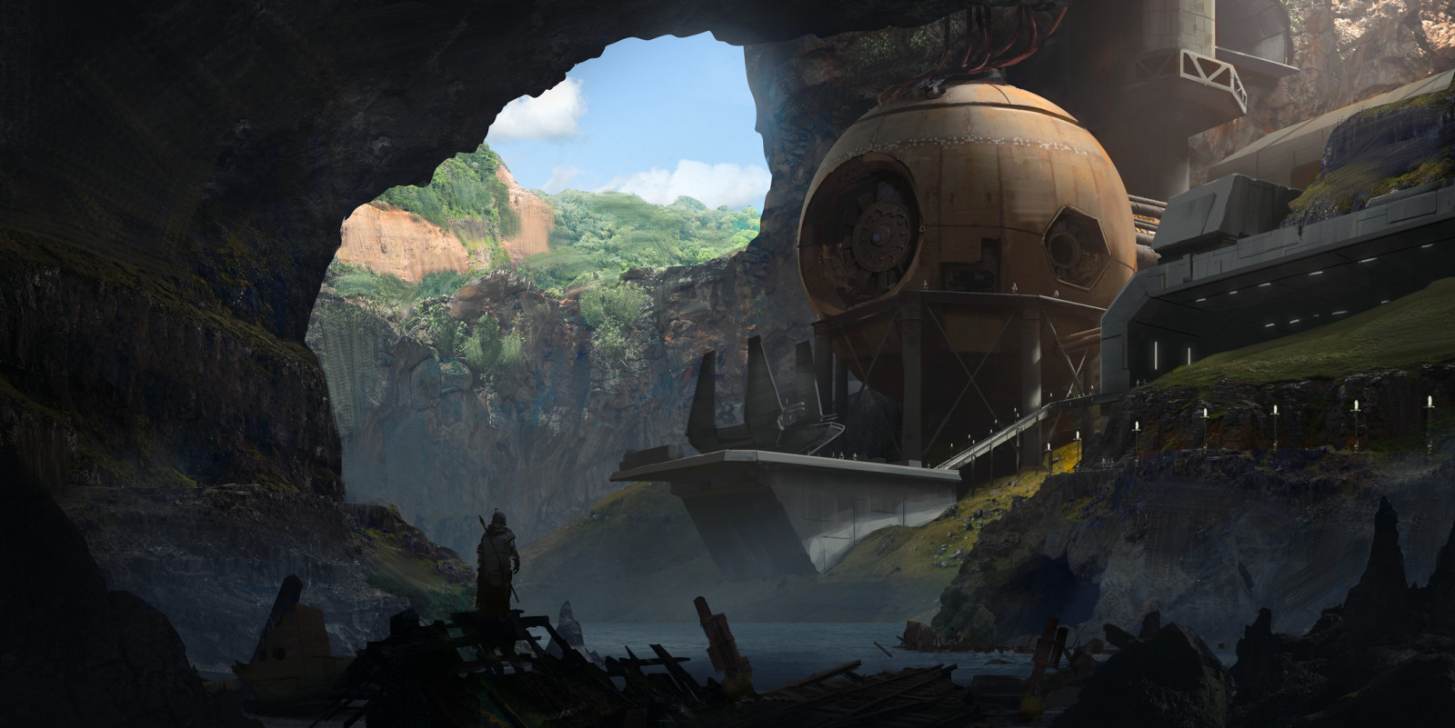 Wallpaper : artwork, digital art, decay, futurism 2157x1080 - UberLost ...