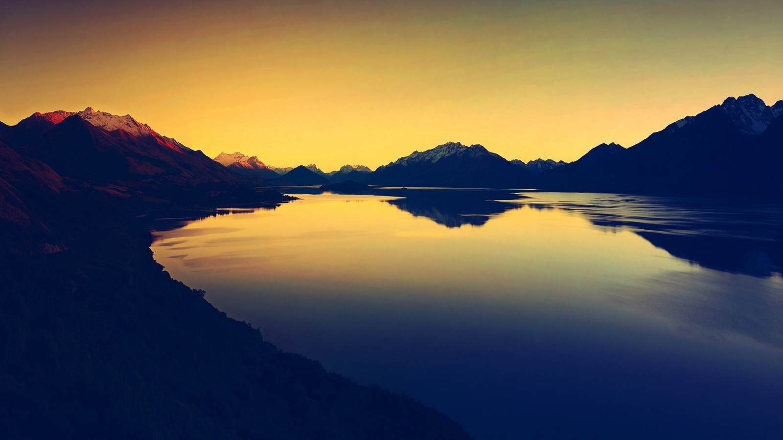 วอลเปเปอร์ : 1920x1080 px, ทะเลสาบ, ธรรมชาติ, พระอาทิตย์ตก 1920x1080 ...