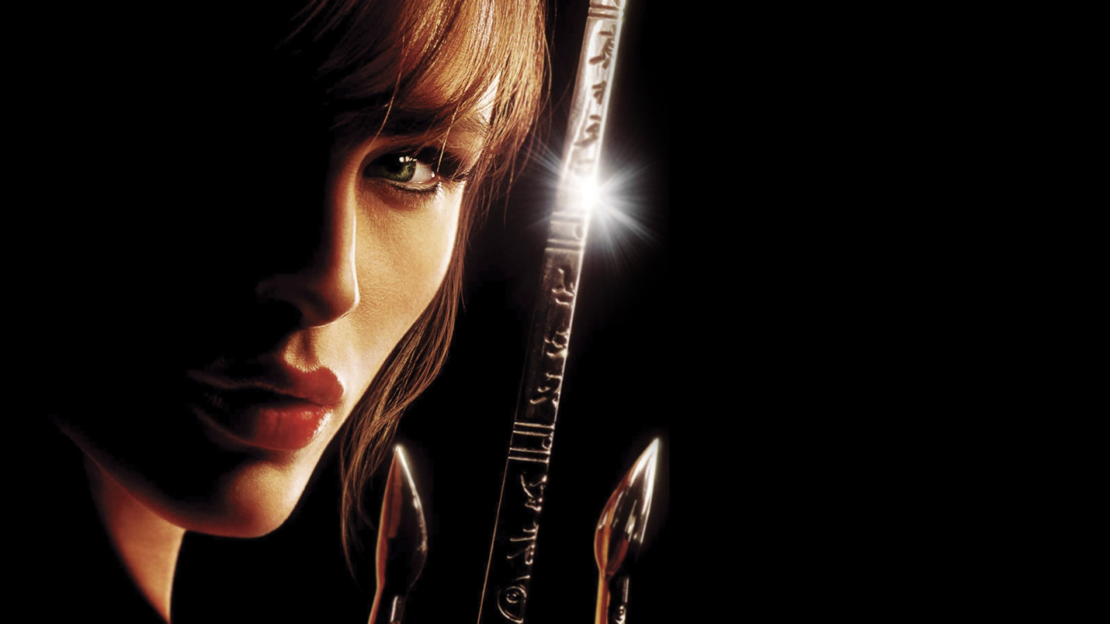 Wallpaper : Elektra, face, eye, lips, Jennifer Garner, sai, weapon ...