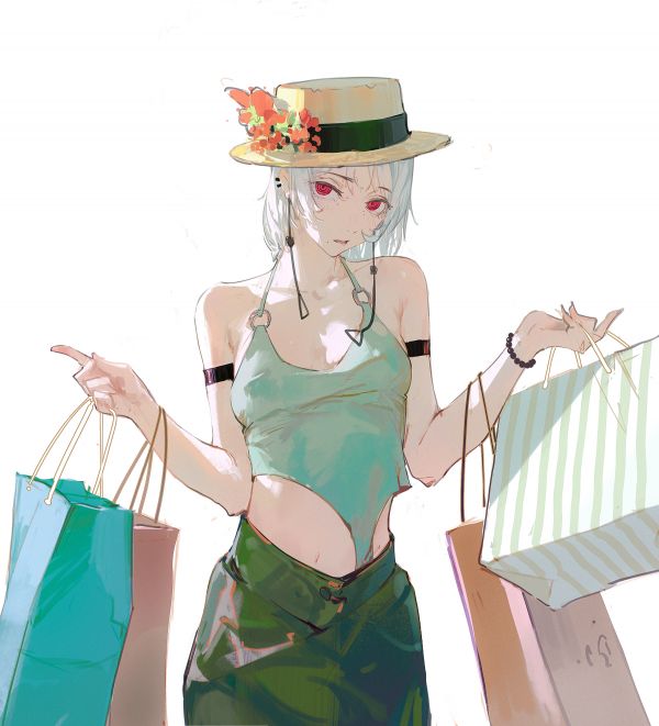 Wallpaper Chainsaw Man Makima Chainsaw Man Dino Artist Dino Art Looking At Viewer Anime