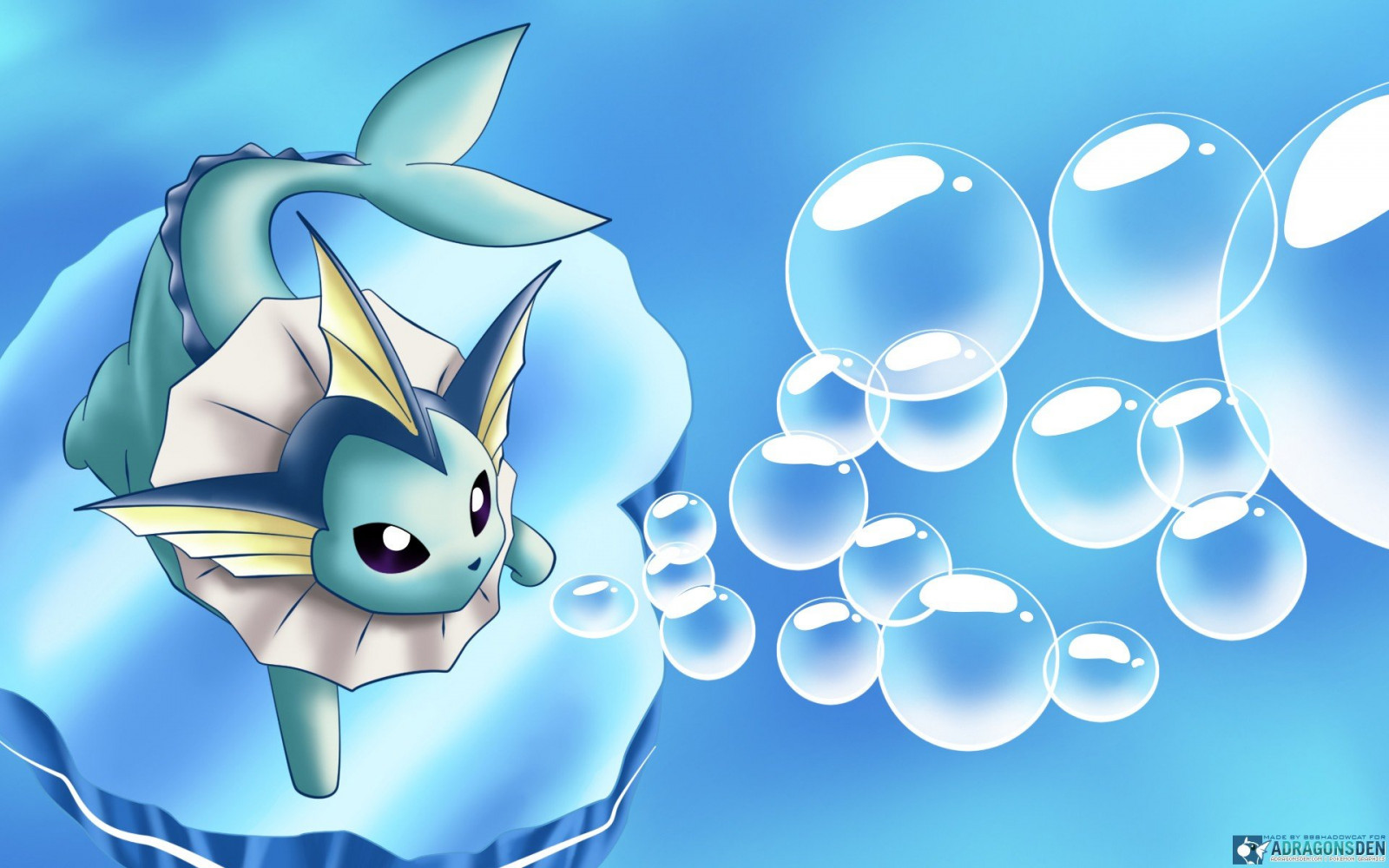 วอลเปเปอร์ : 1920x1200 px, Nintendo, โปเกมอน, เซเรียอา, Vaporeon ...