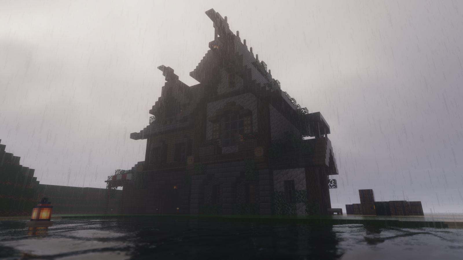 Wallpaper : Minecraft, PC gaming, rain 3840x2160 - Inrro - 2253176 - HD ...