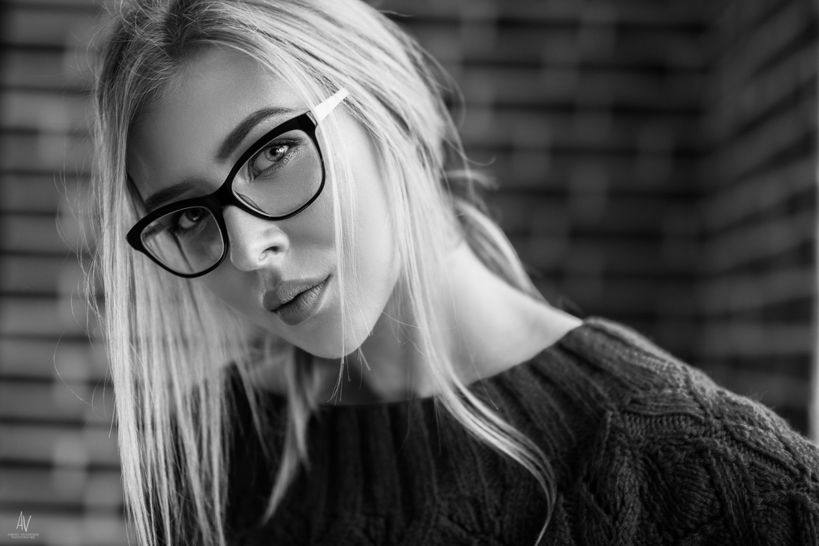 Papel De Parede Mulheres Cara Retrato Monocromático Mulheres Com