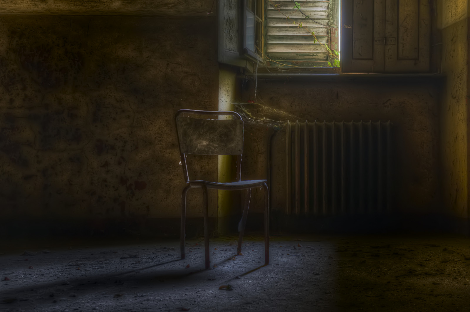 Wallpaper : window, night, abandoned, wall, table, wood, chair, HDR ...