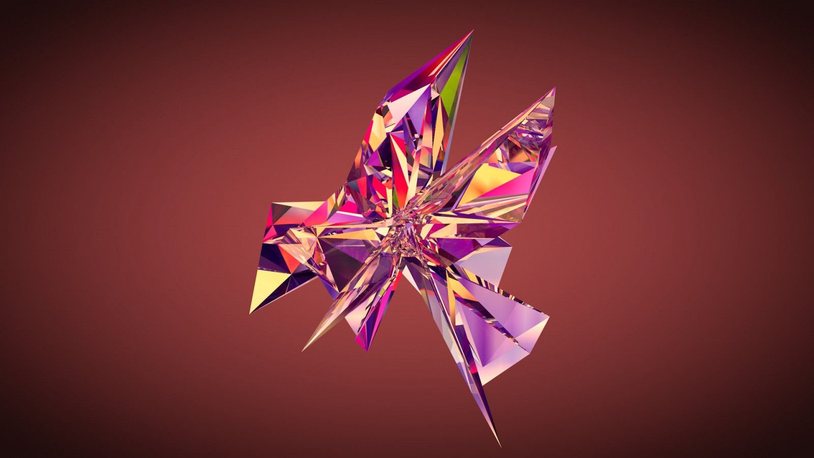 배경 화면 삽화 디지털 아트 추상 저 폴리 빨간색 배경 대칭 벡터 담홍색 미술 색깔 바퀴 별 꽃잎