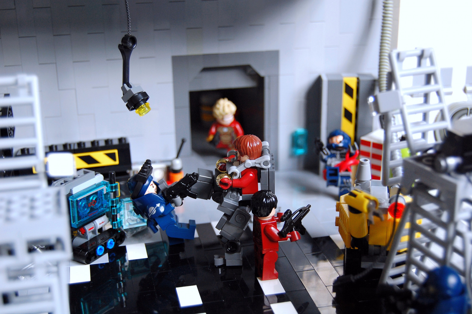 Wallpaper : fight, LEGO, space, hangar, aliens, robots, Ambush ...