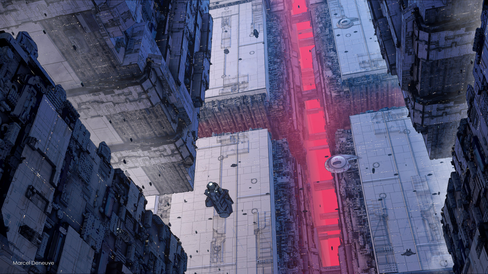 วอลเปเปอร์ : cyberpunk, 4k, megastructure, เมืองแห่งอนาคต, นิยาย, ศิลปะ ...