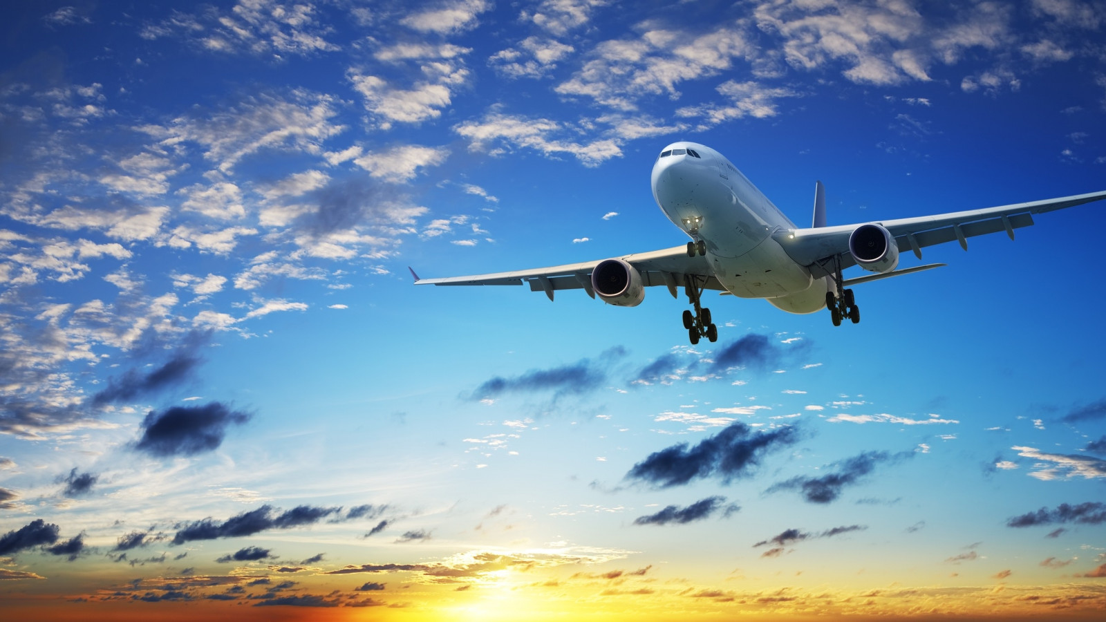 Wallpaper Plane Sky Flying Sunset 2560x1440 CoolWallpapers