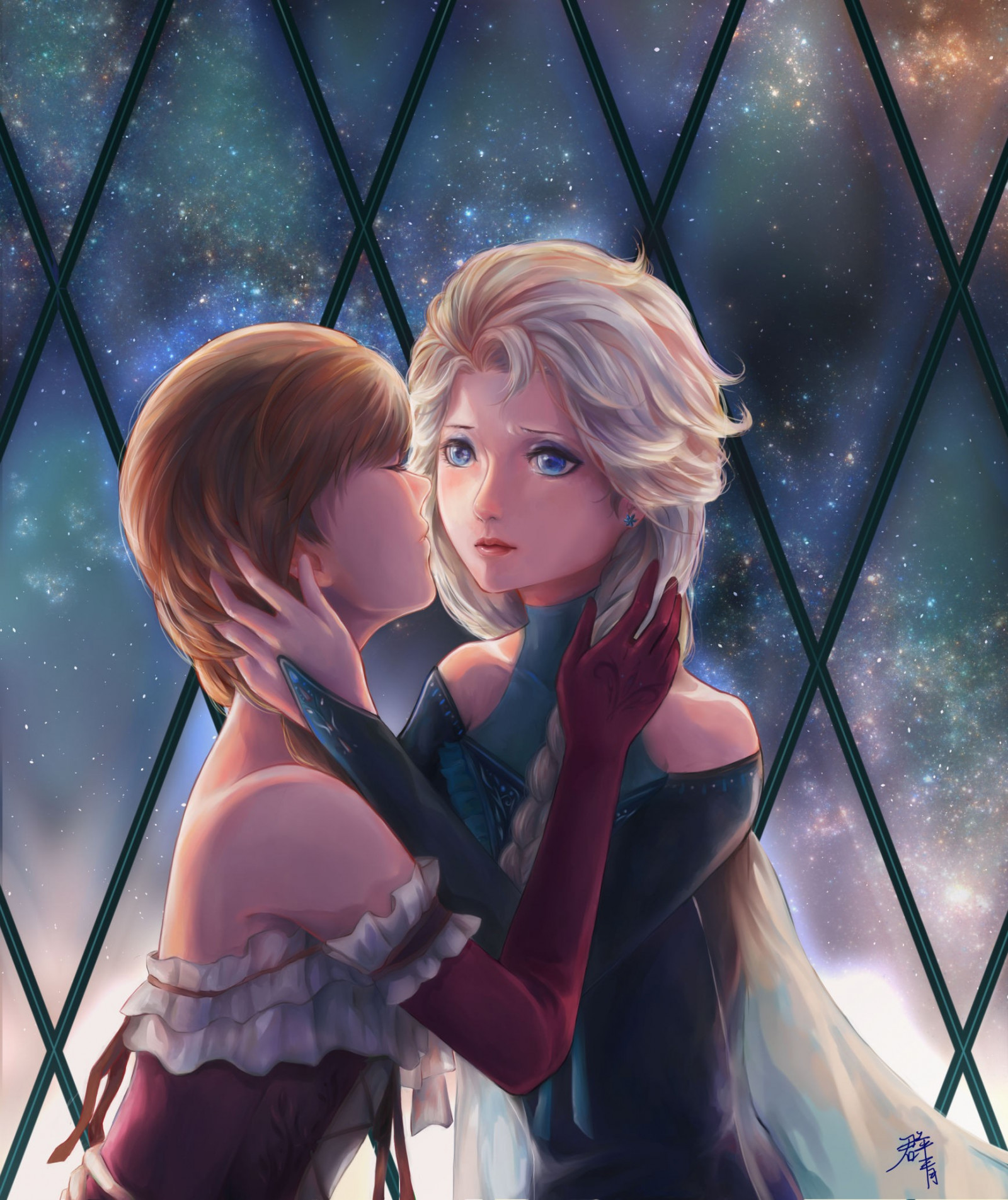 Elsanna Beautiful Anime Disney Art Fan Art - vrogue.co
