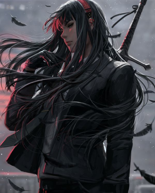 Wallpaper Guweiz Original Characters Concept Art Artwork Drawing
