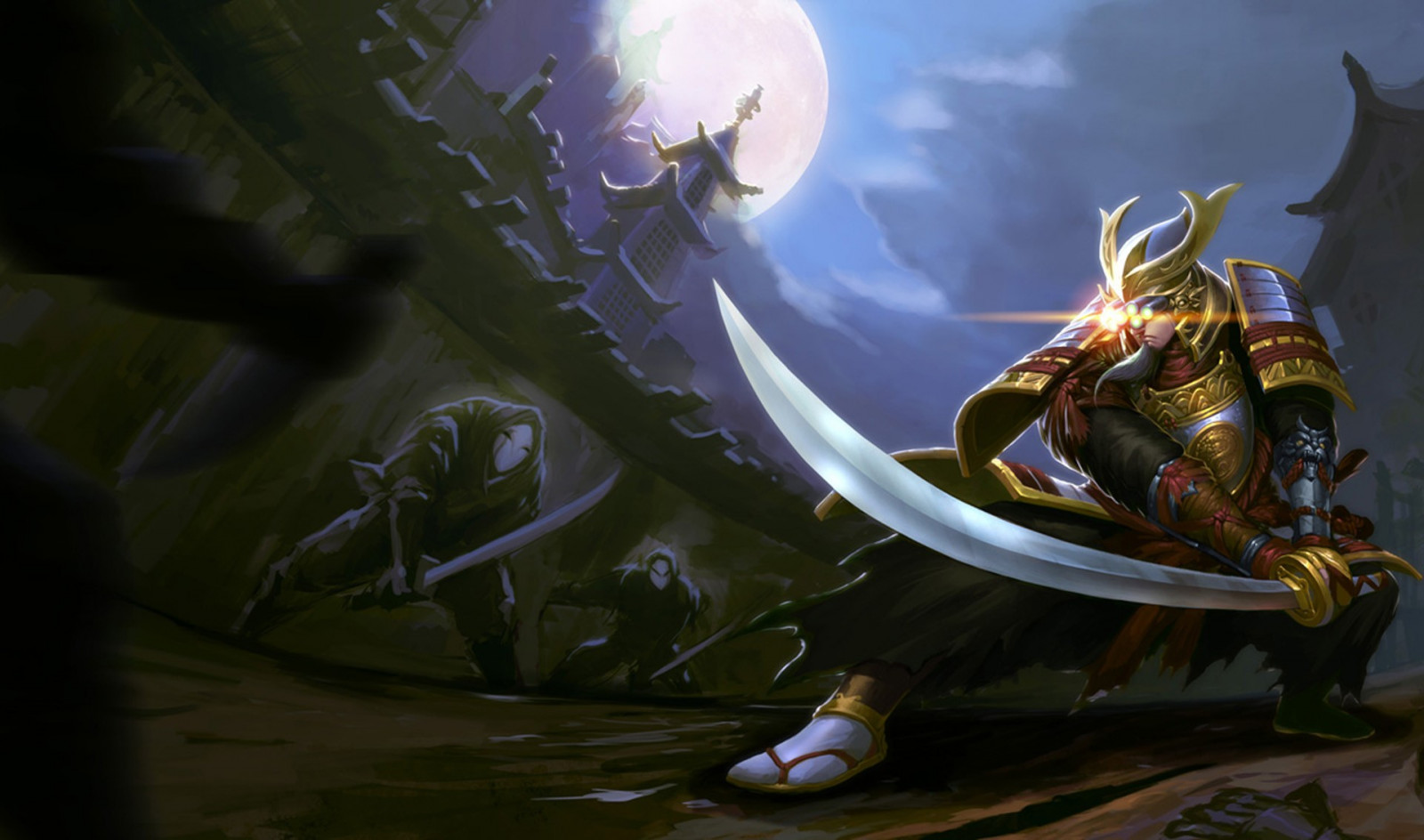 Wallpaper : video games, League of Legends, ninjas, dragon, warrior ...