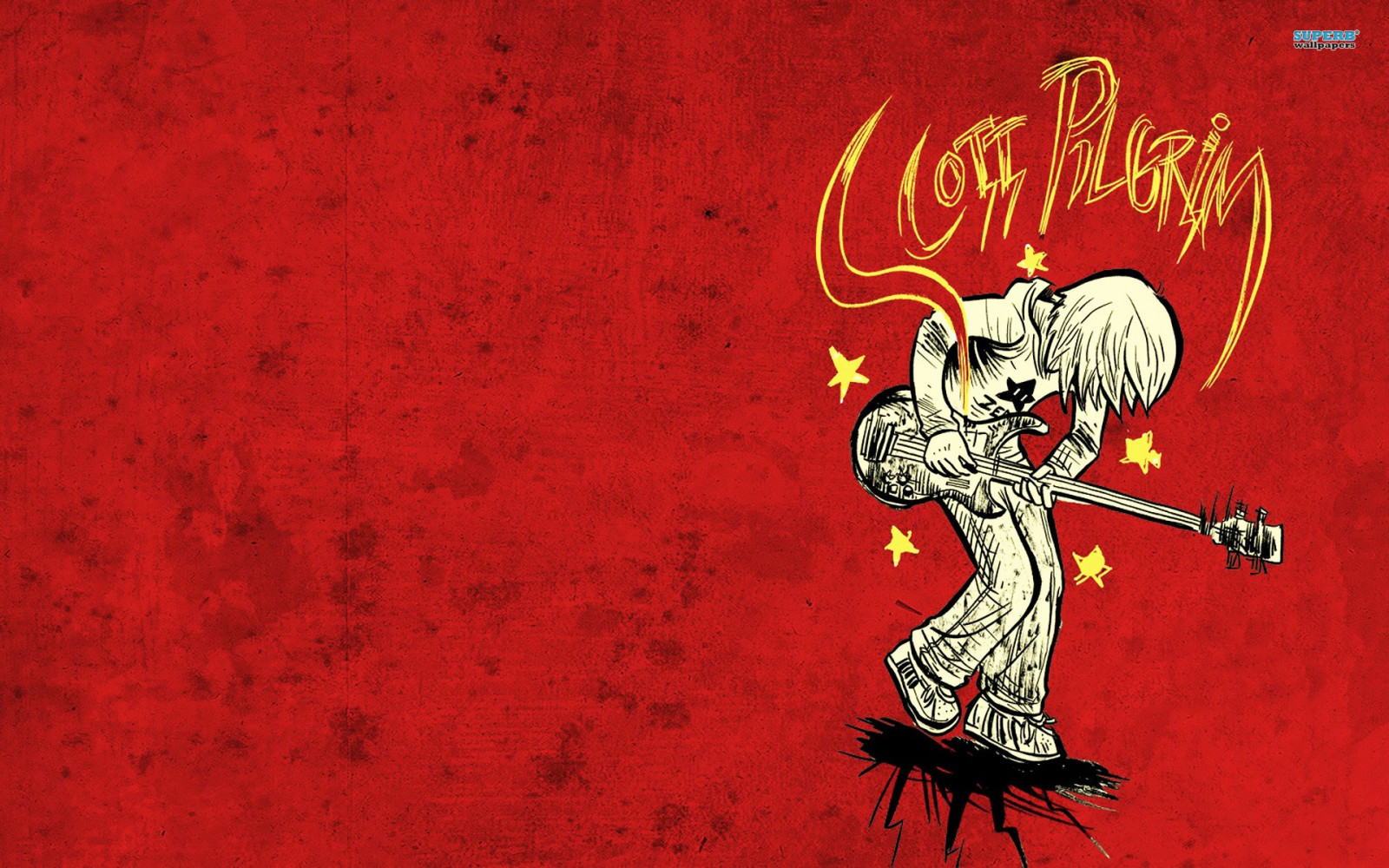 Wallpaper : illustration, red, Scott Pilgrim, computer wallpaper, font ...