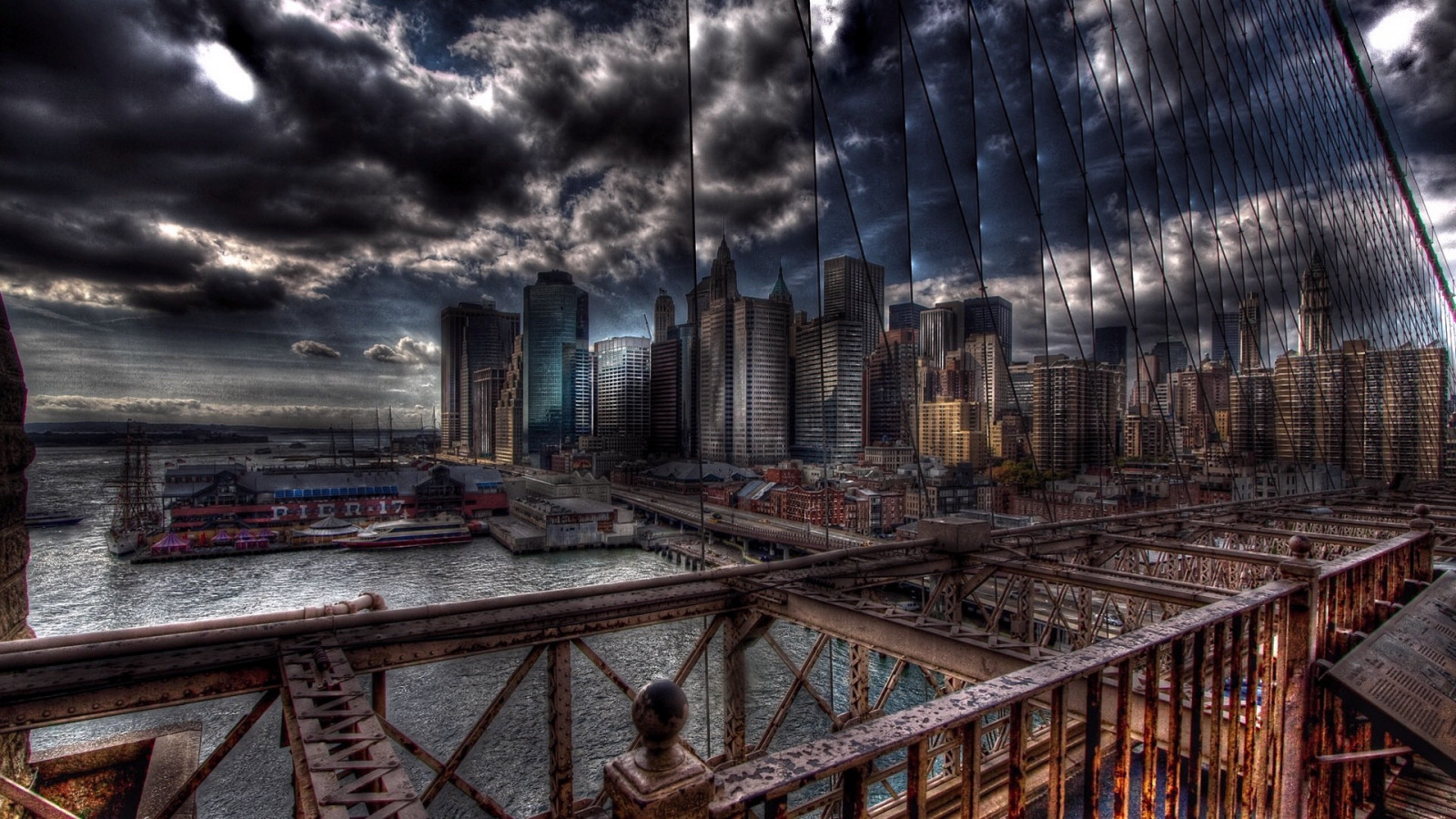 Tapety : město, panoráma města, budova, HDR, New York City, mezník ...