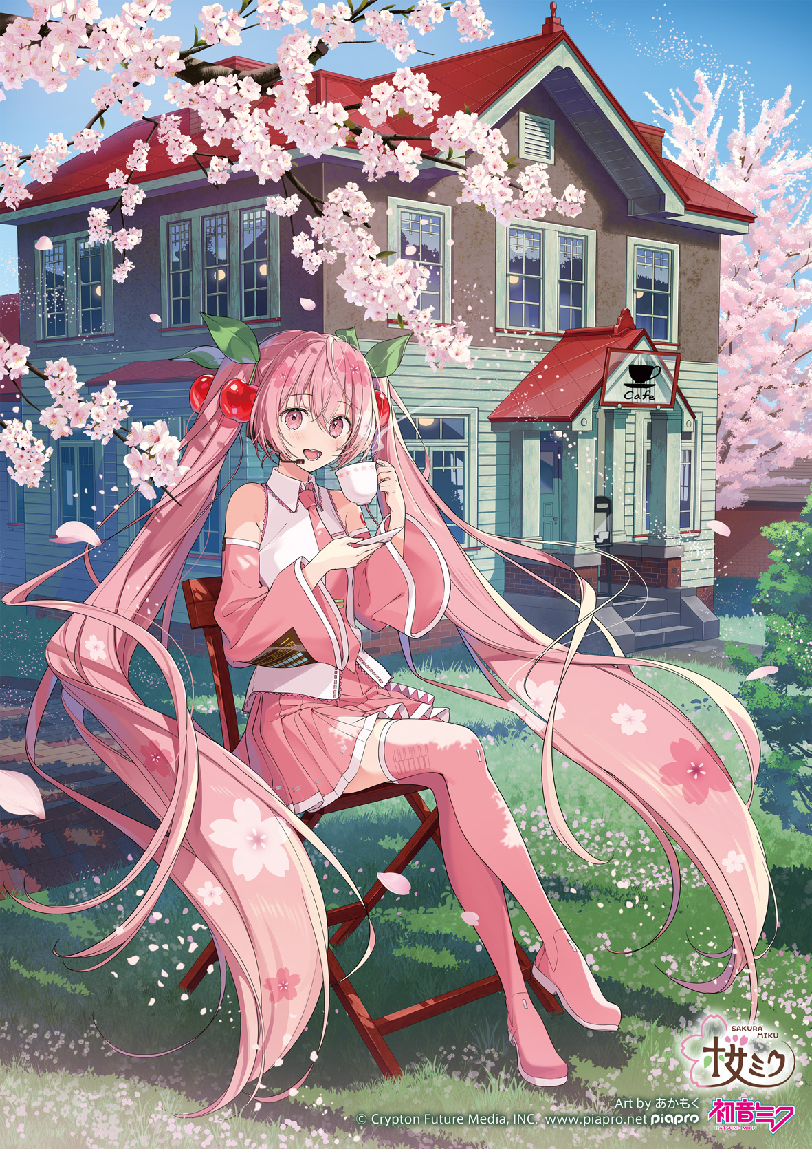 Wallpaper : Vocaloid, Hatsune Miku, Sakura Miku, anime girls, pink hair ...