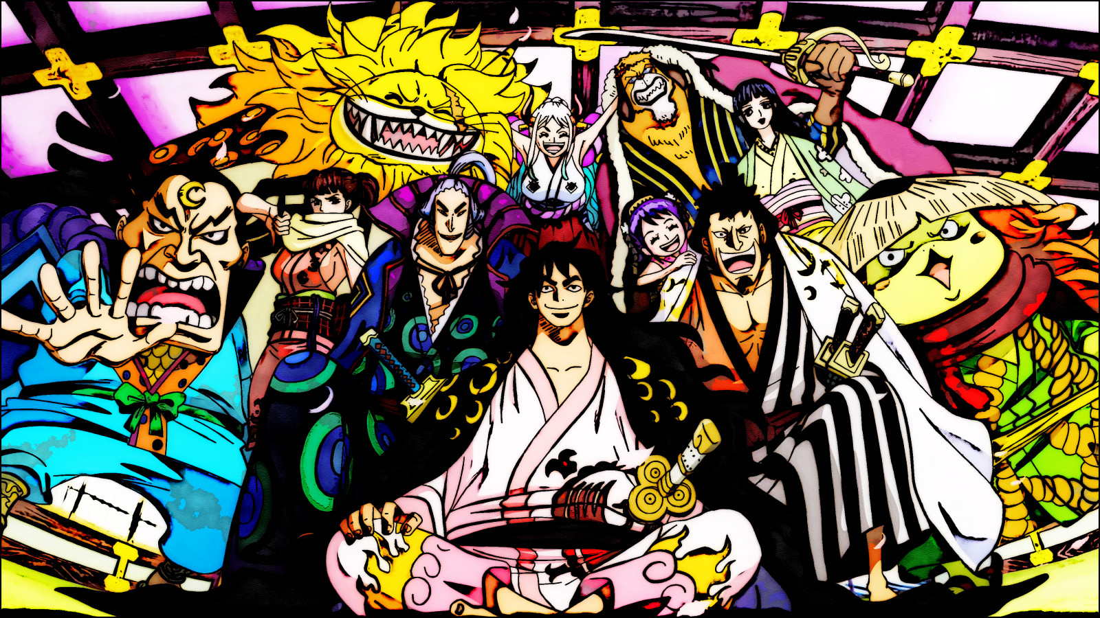 Wallpaper : One Piece, group of characters, smiling 3840x2160 - Enticey ...
