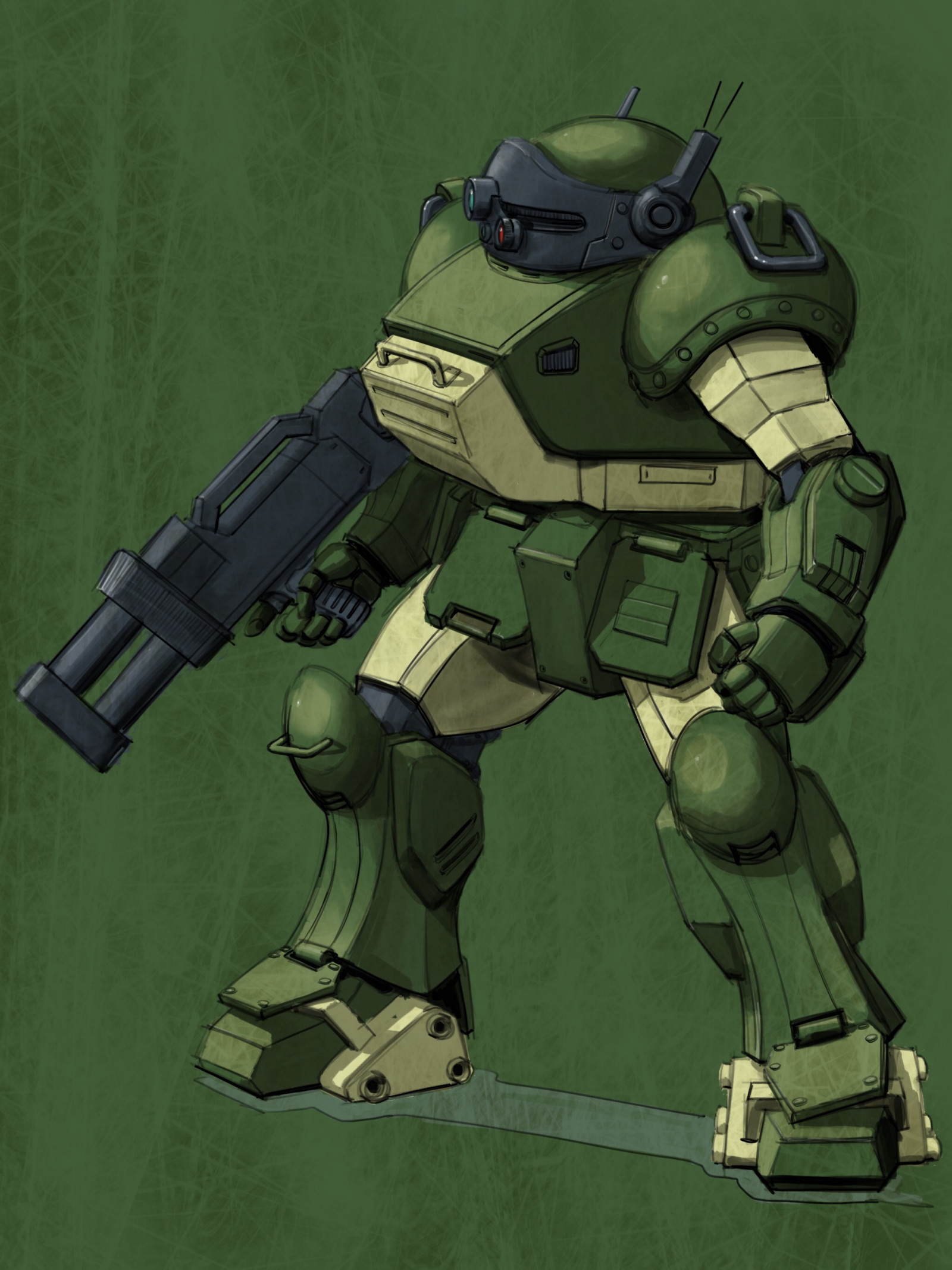 Sfondi : Scope Dog, Armored Trooper VOTOMS, anime, mech, Super Robot ...