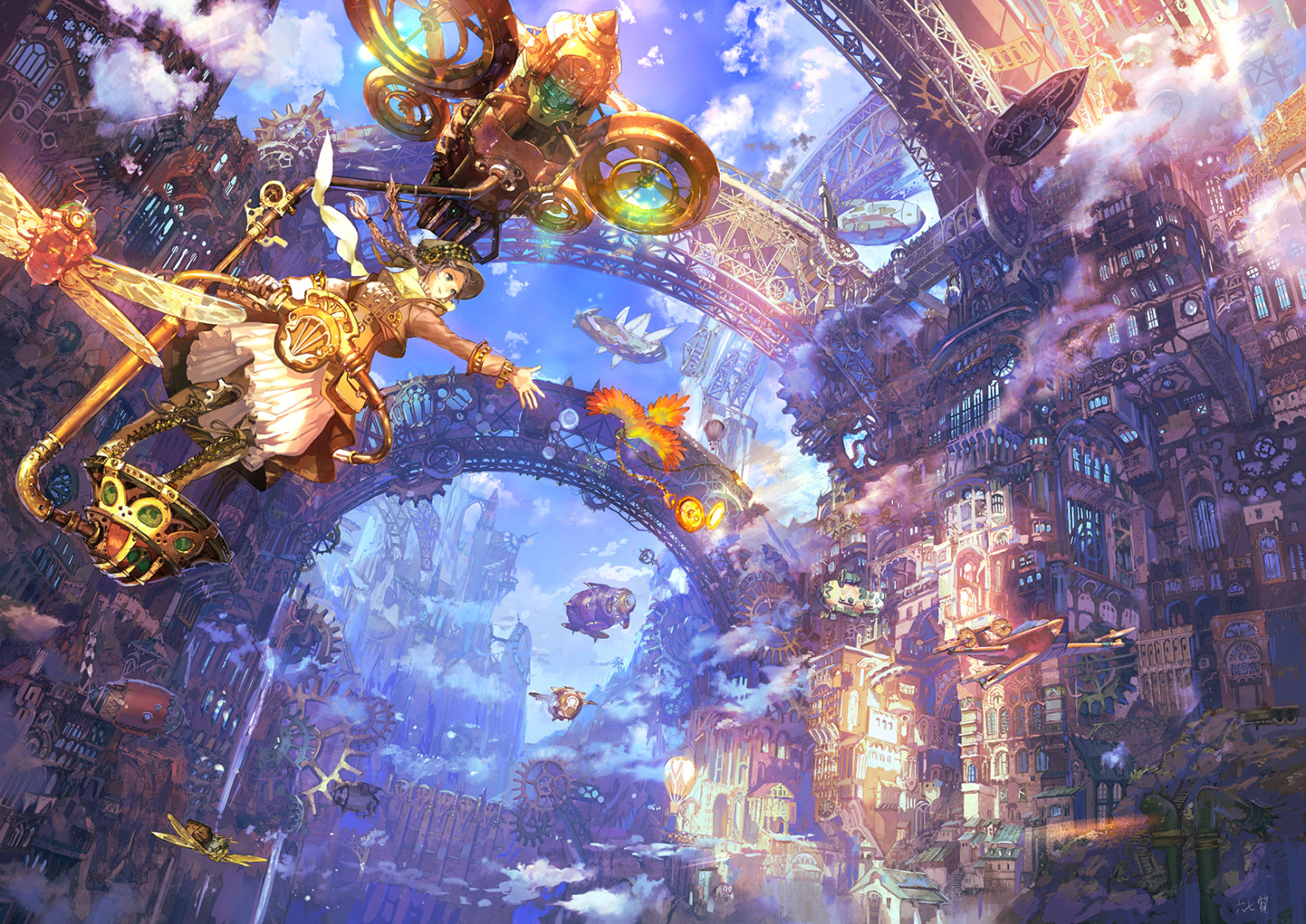 Wallpaper : anime, Pixiv 1736x1229 - HiguchiMadokaS - 2244402 - HD ...