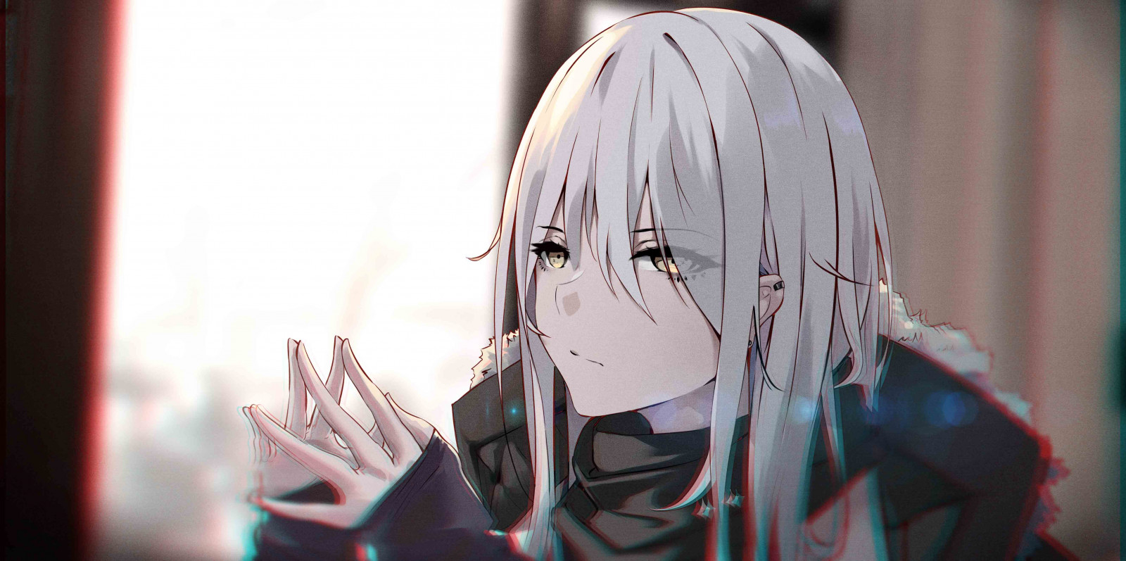 Wallpaper : anime girls, silver hair 5304x2644 - Opostrof - 1956009 ...