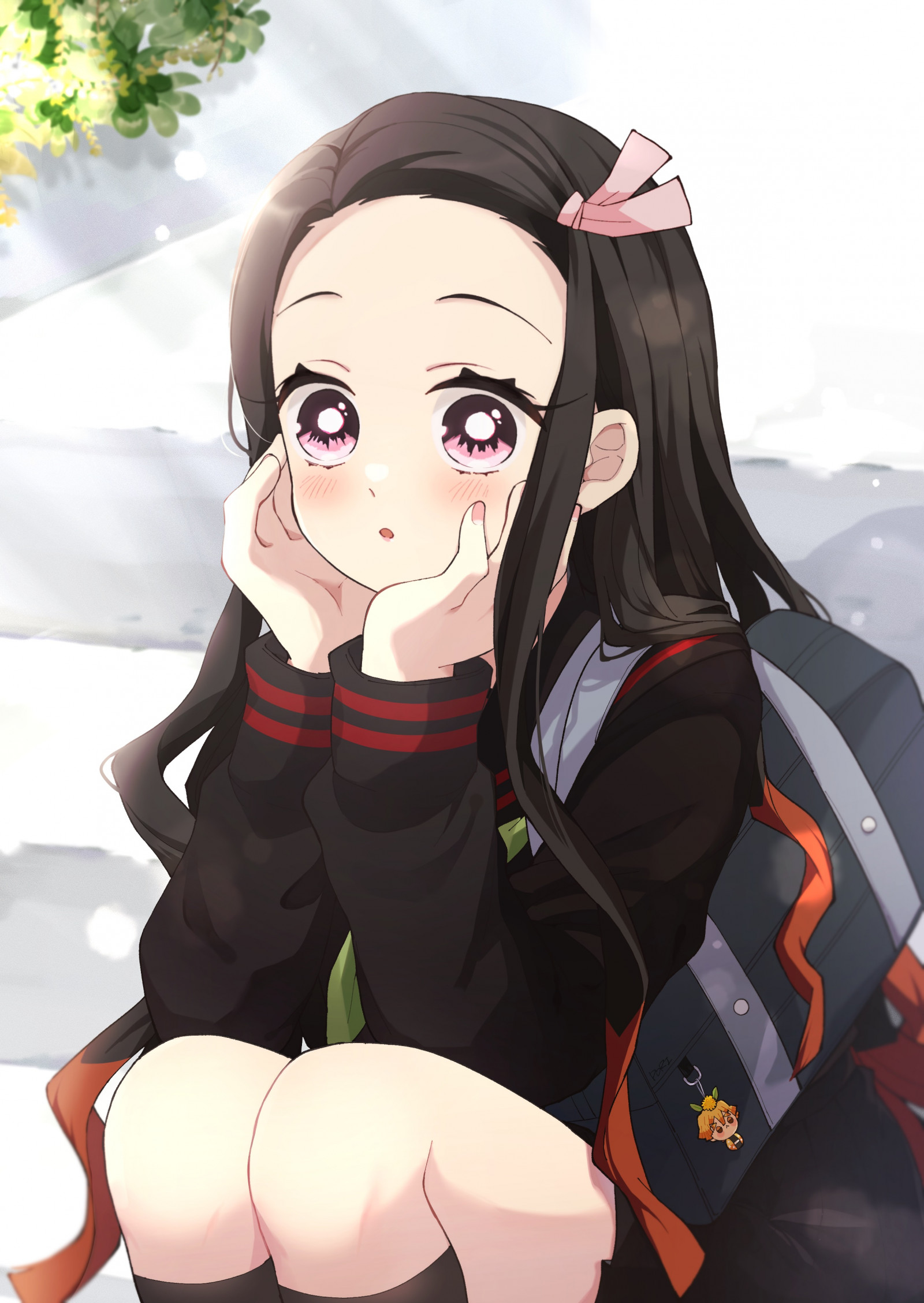 デスクトップ壁紙 : Kimetsu no Yaiba, Kamado Nezuko, アニメの女の子 2478x3494 - Inrro ...