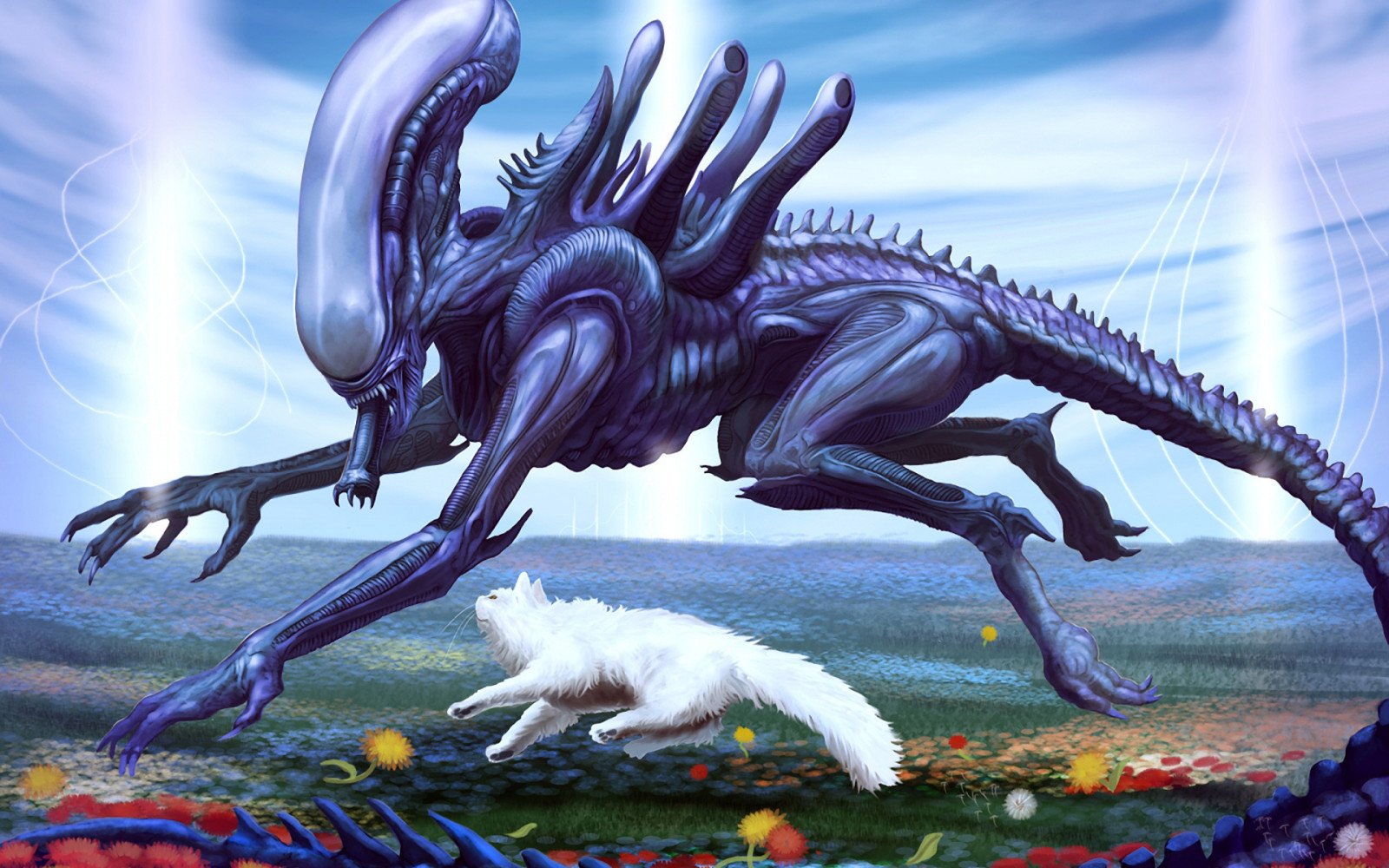 Wallpaper : 1920x1200 px, aliens, animals, ART, cats, fi, humor, movies ...