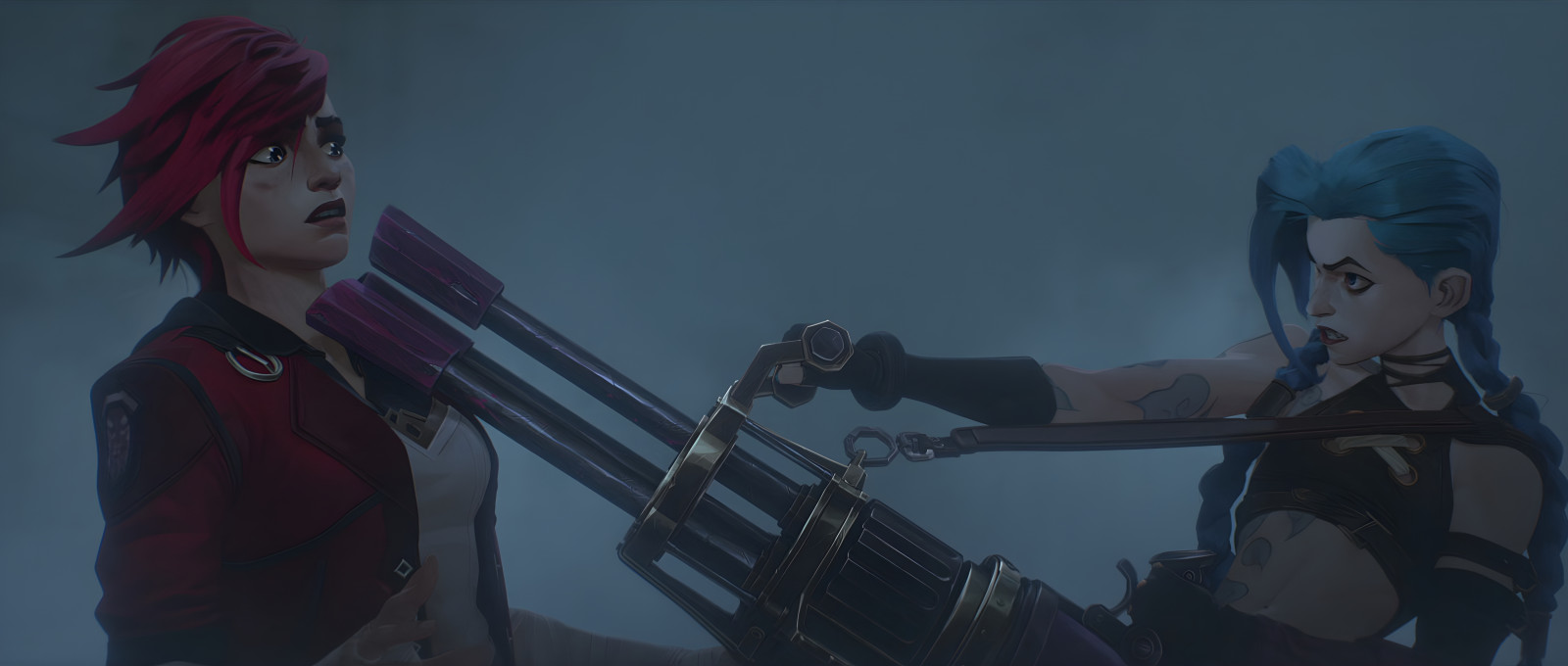 Wallpaper : Jinx League of Legends, Vi League of Legends, League of ...