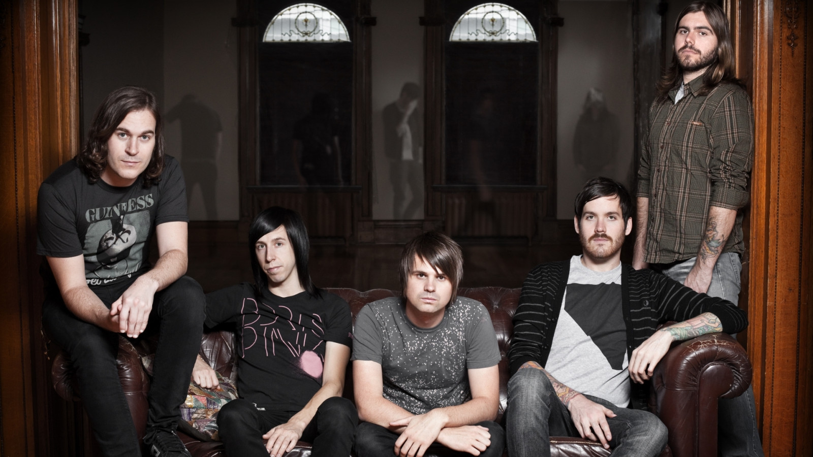 Wallpaper : silverstein, band, couch, members, haircuts 1920x1080 ...
