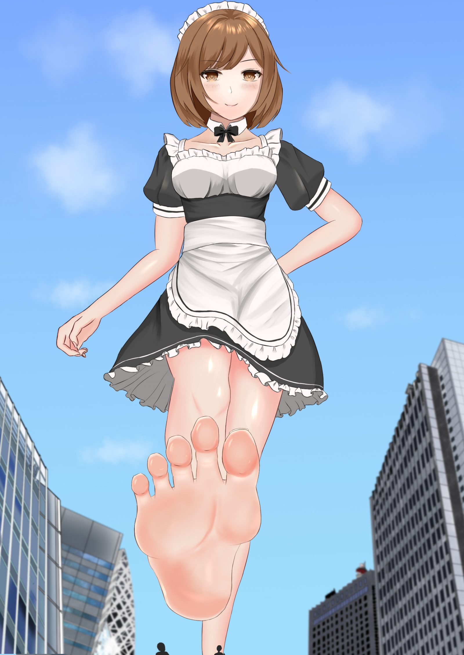Masaüstü Anime Girls Orijinal Karakterler Hizmetçi Hizmetçi