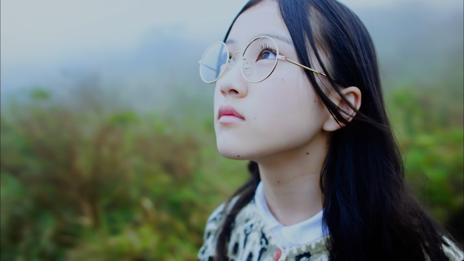 Wallpaper Face Model Women With Glasses Brunette Asian Dress
