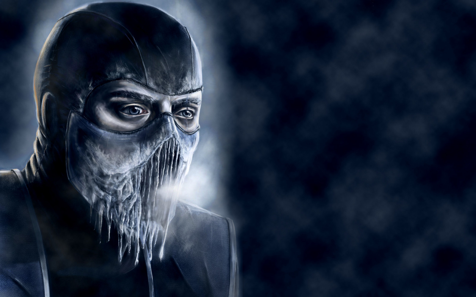Wallpaper : blue, ice, cold, Sub Zero, Mortal Kombat, darkness ...
