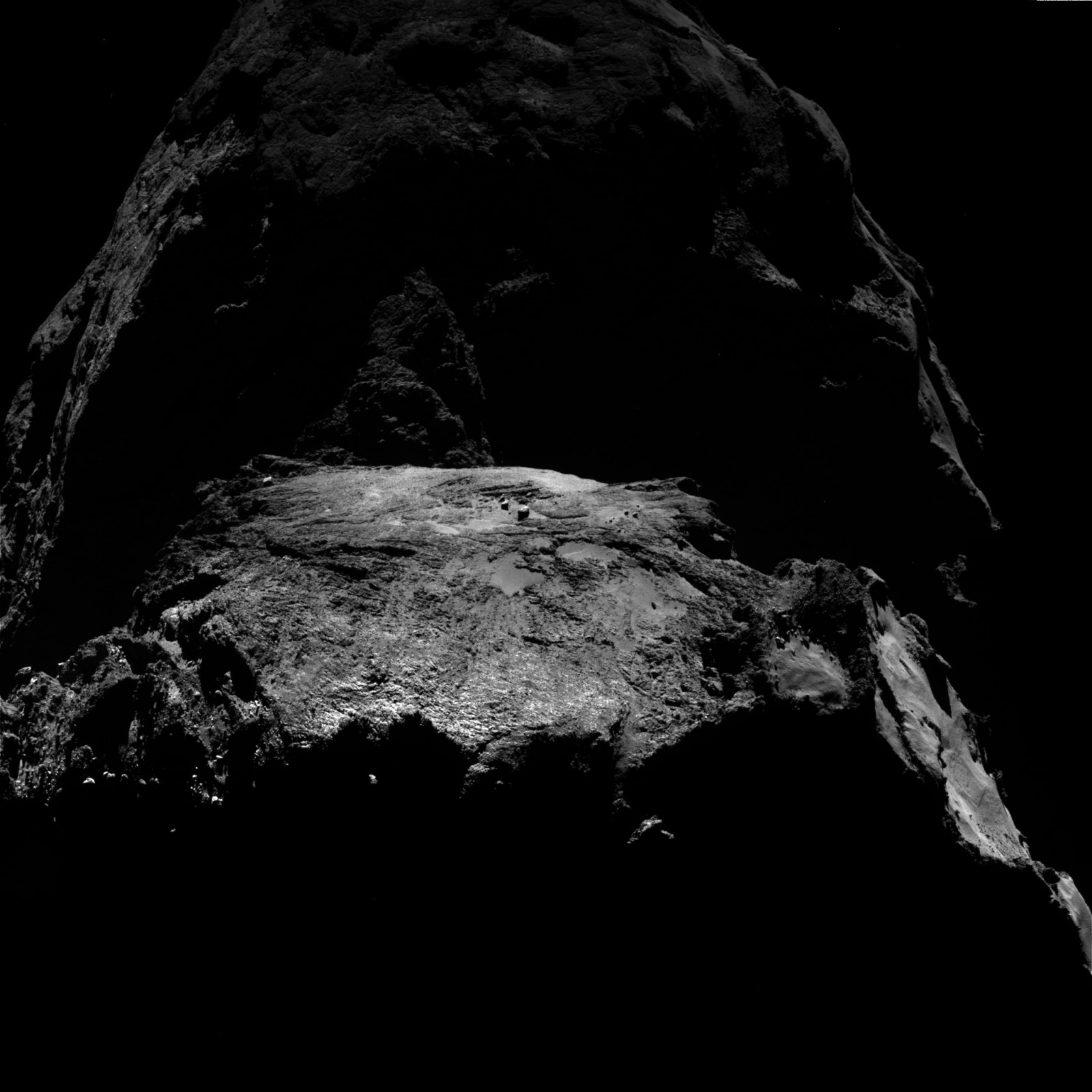 Wallpaper : cave, ROSETTA, OSIRIS, darkness, black and white ...