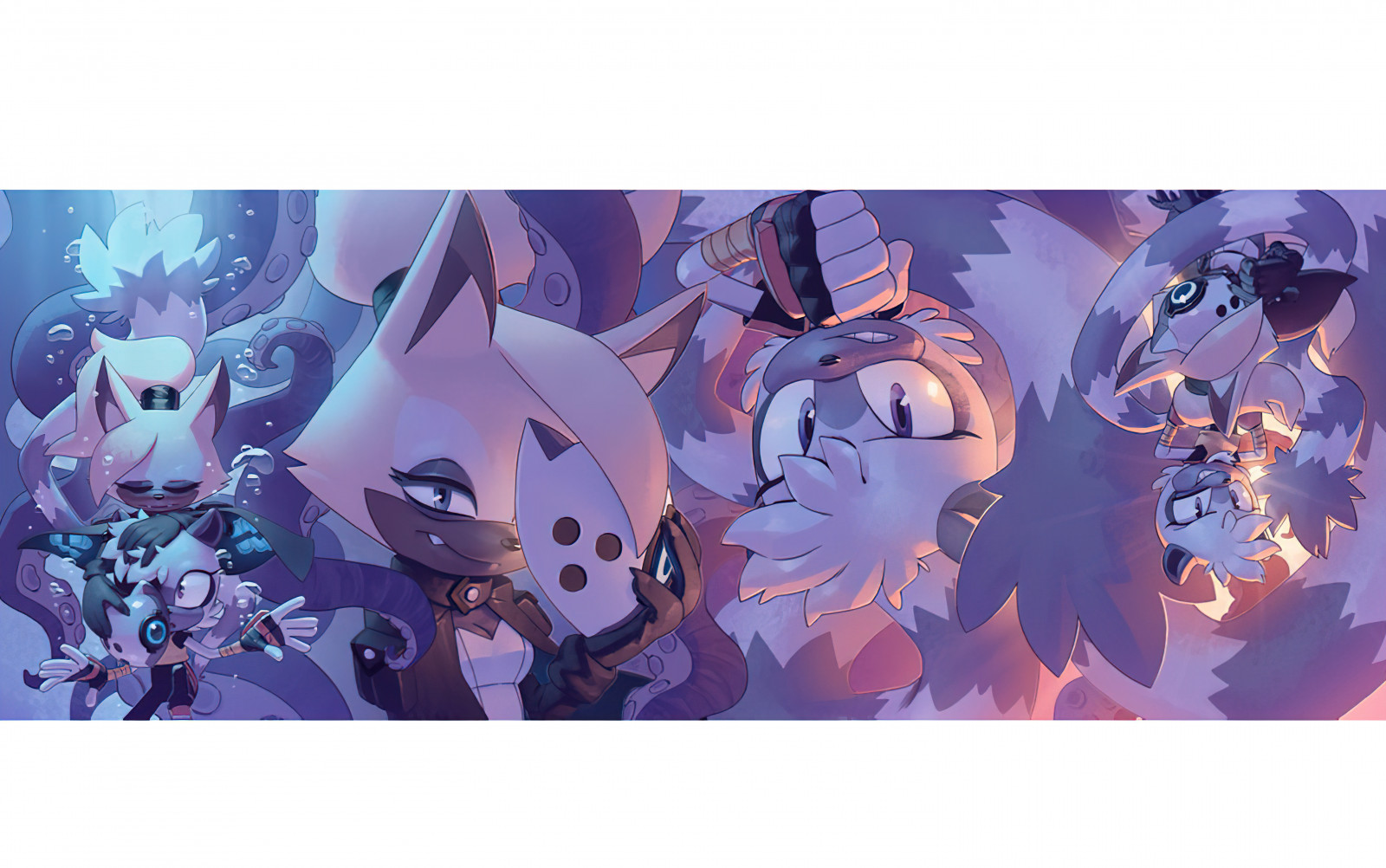 Wallpaper : Sonic the Hedgehog, comic art, comics, IDW, tangle, whisper ...