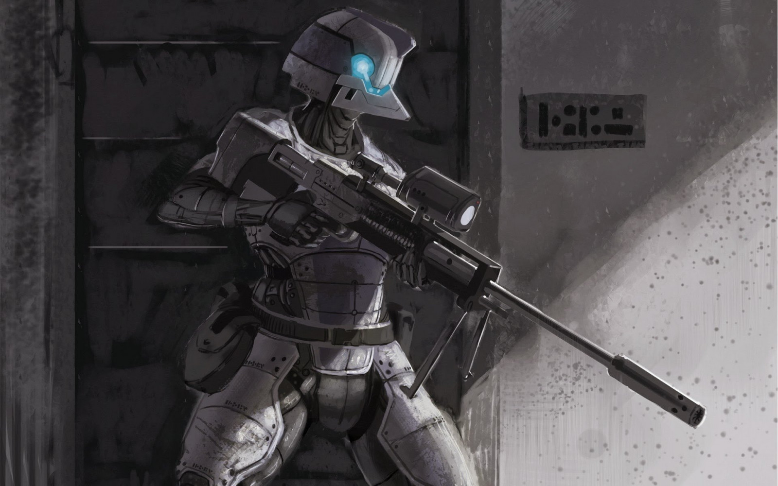 Wallpaper : 1920x1200 px, robot, sniper rifle 1920x1200 - 4kWallpaper ...