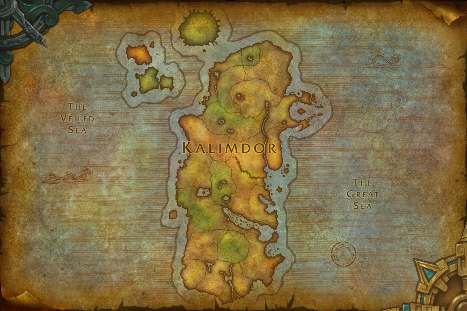 Wallpaper : World of Warcraft, cartography, map 2560x1707 ...