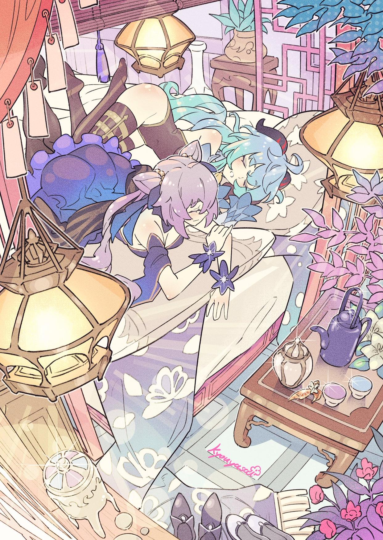 Wallpaper : Ganyu Genshin Impact, keqing genshin impact 1242x1753 ...