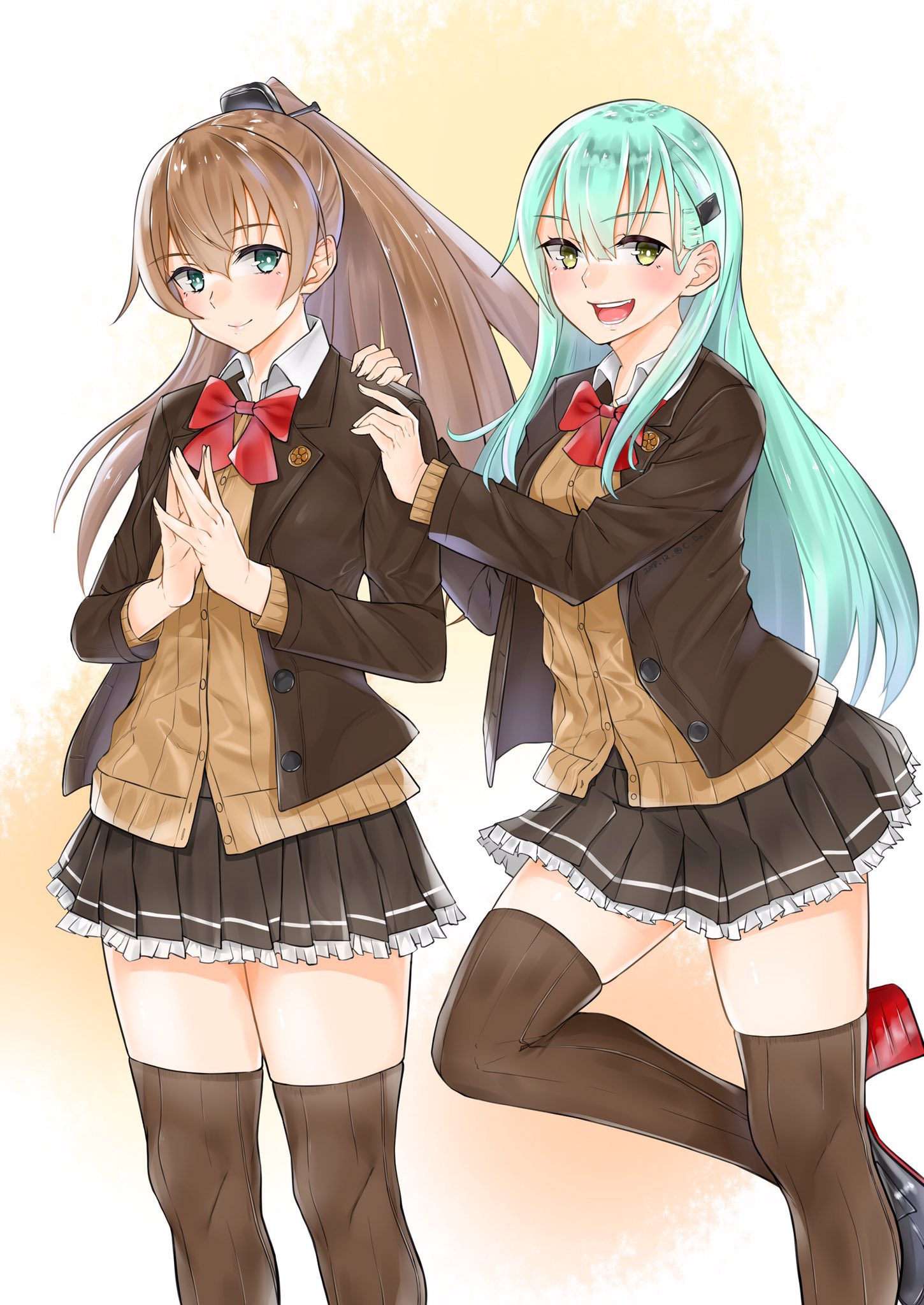 Sfondi : anime girls, Kantai Collection, Kumano KanColle, Suzuya ...