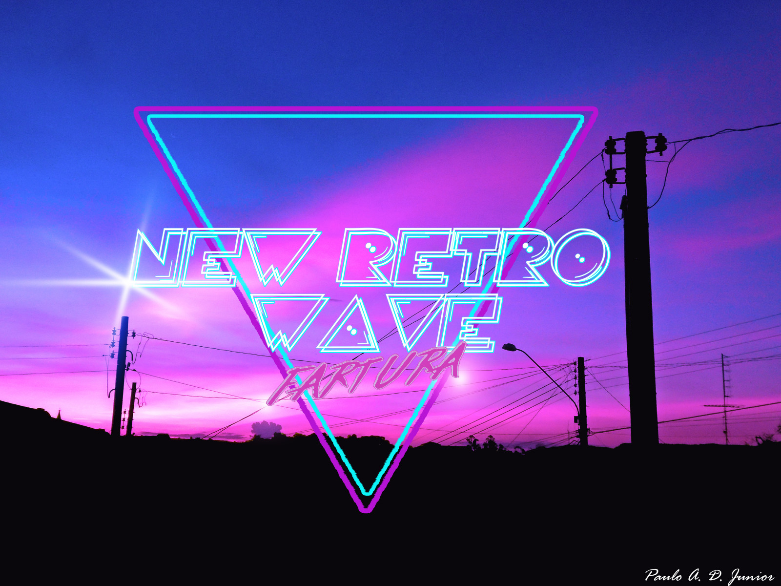 Wallpaper : New Retro Wave, Photoshop, neon lights, FarturaSP 5000x3750 ...