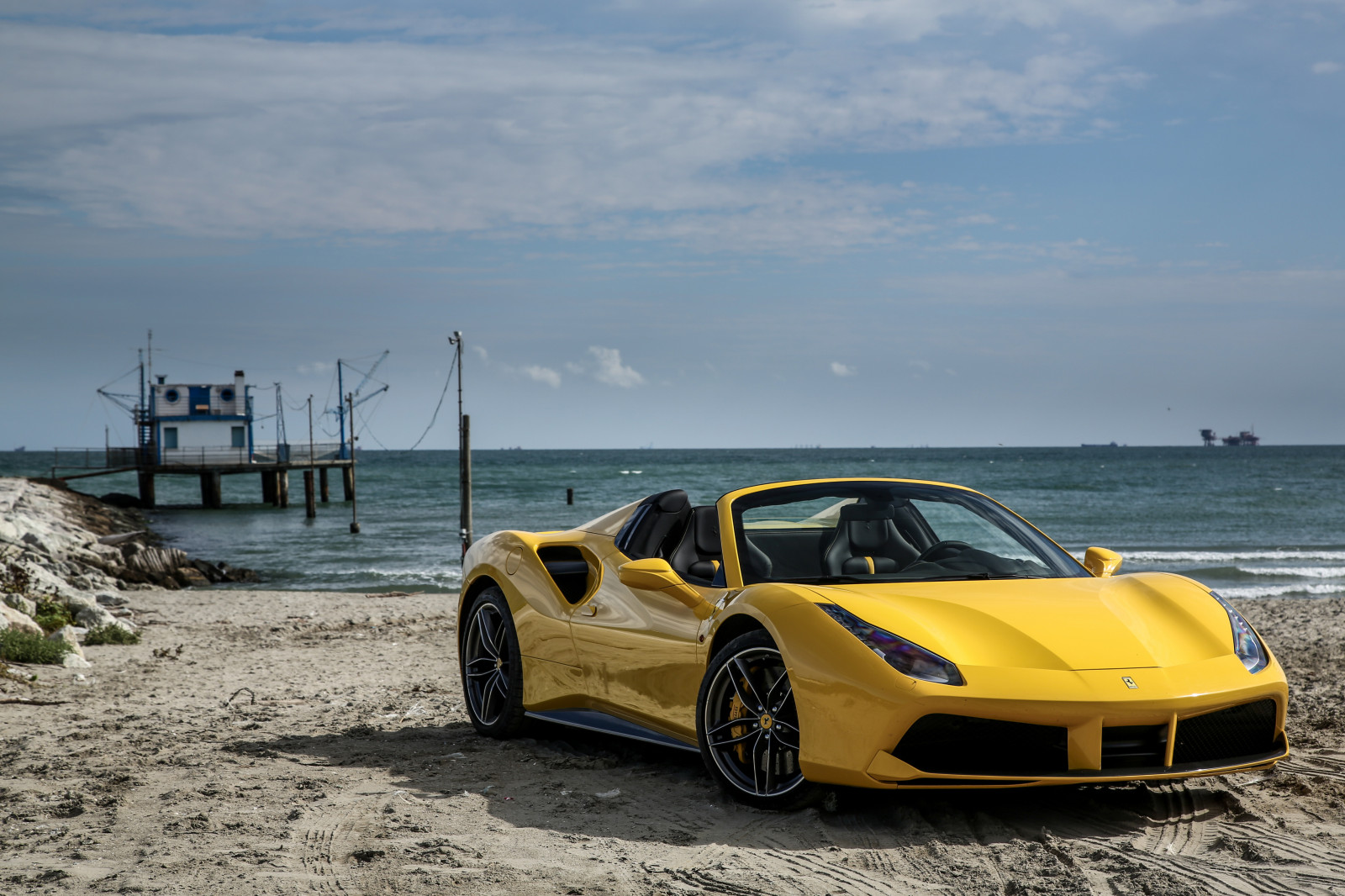 Sfondi : giallo, vista laterale, auto sportiva, ragno, coupe, macchina ...