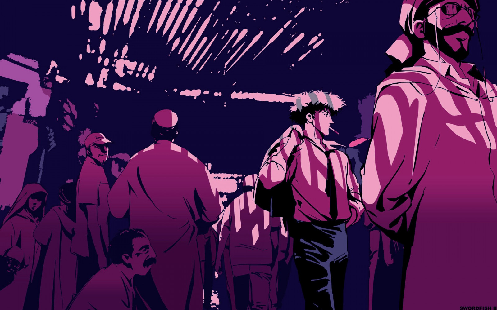 Papel De Parede Ilustração Anime Meninos Anime Obra De Arte Fumar