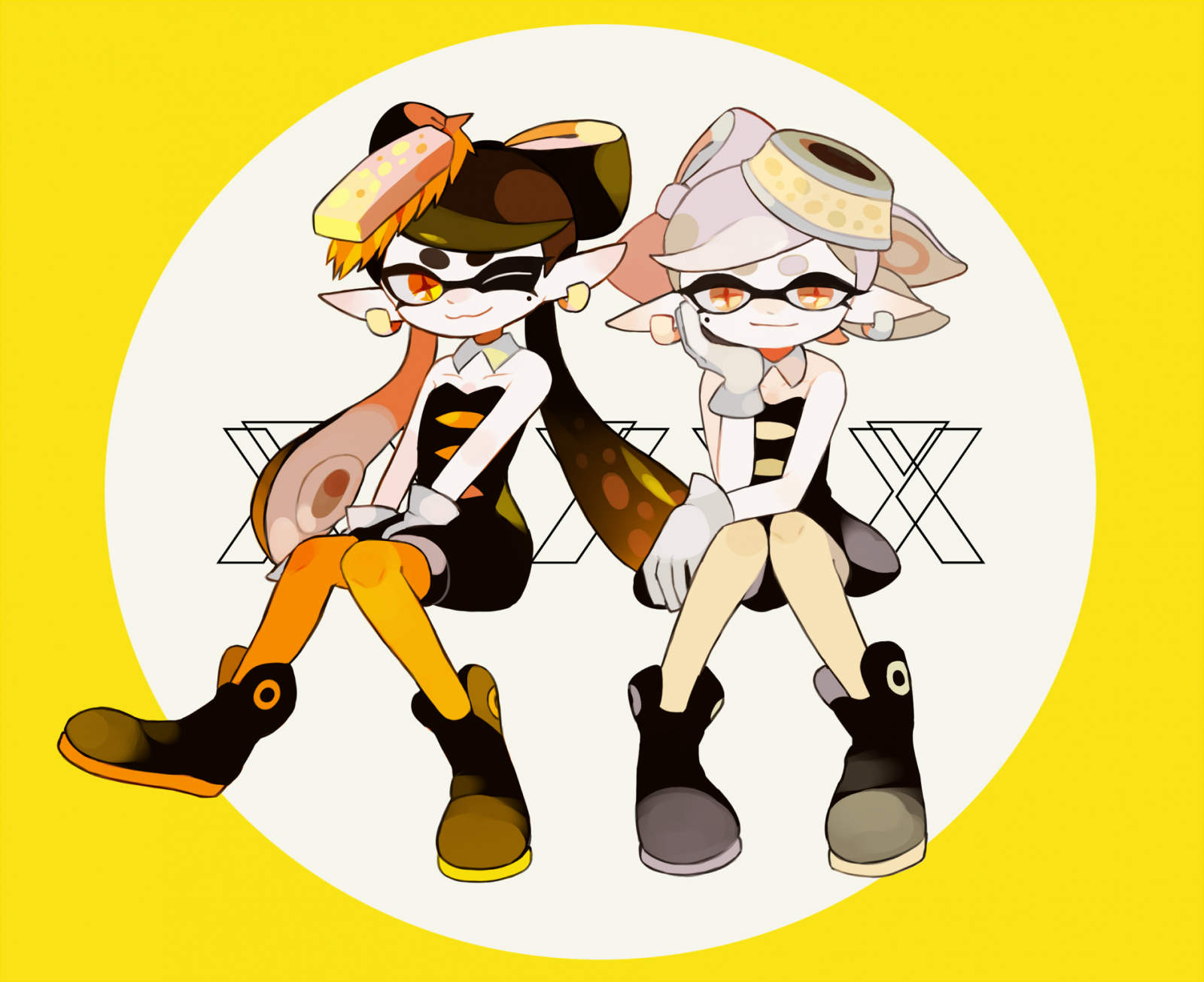 Wallpaper Splatoon 2 Anime Girls 2d Digital Art 1899x1550 Fple 1930365 Hd Wallpapers
