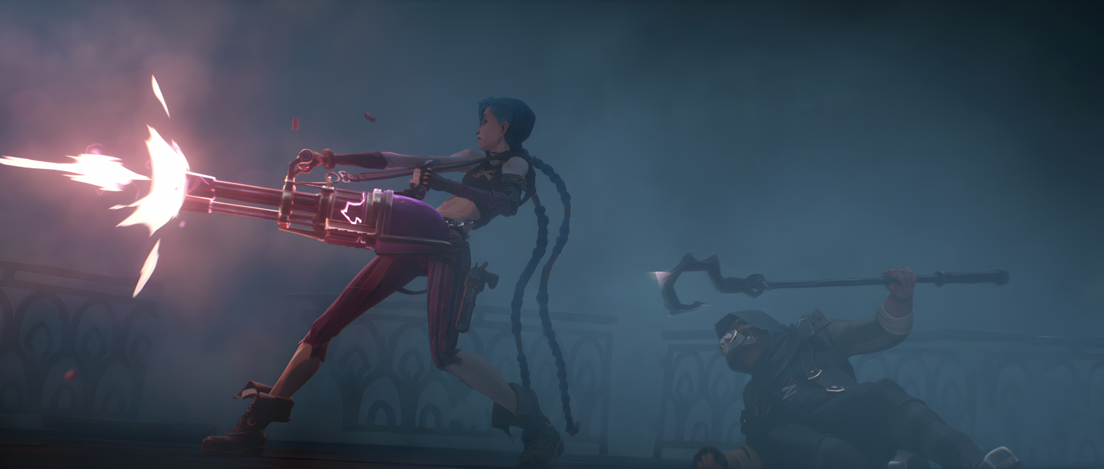 Wallpaper : Jinx League of Legends, League of Legends, arcane, Netflix ...