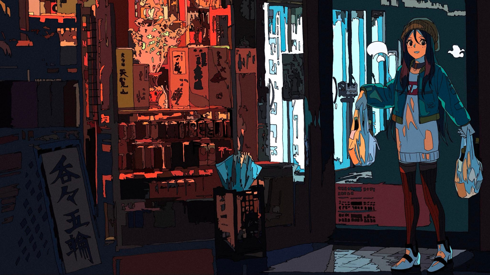 배경 화면 : Cogecha, 애니메이션 소녀들 4096x2304 - Catlanguage - 2245594 - 배경 화면 ...