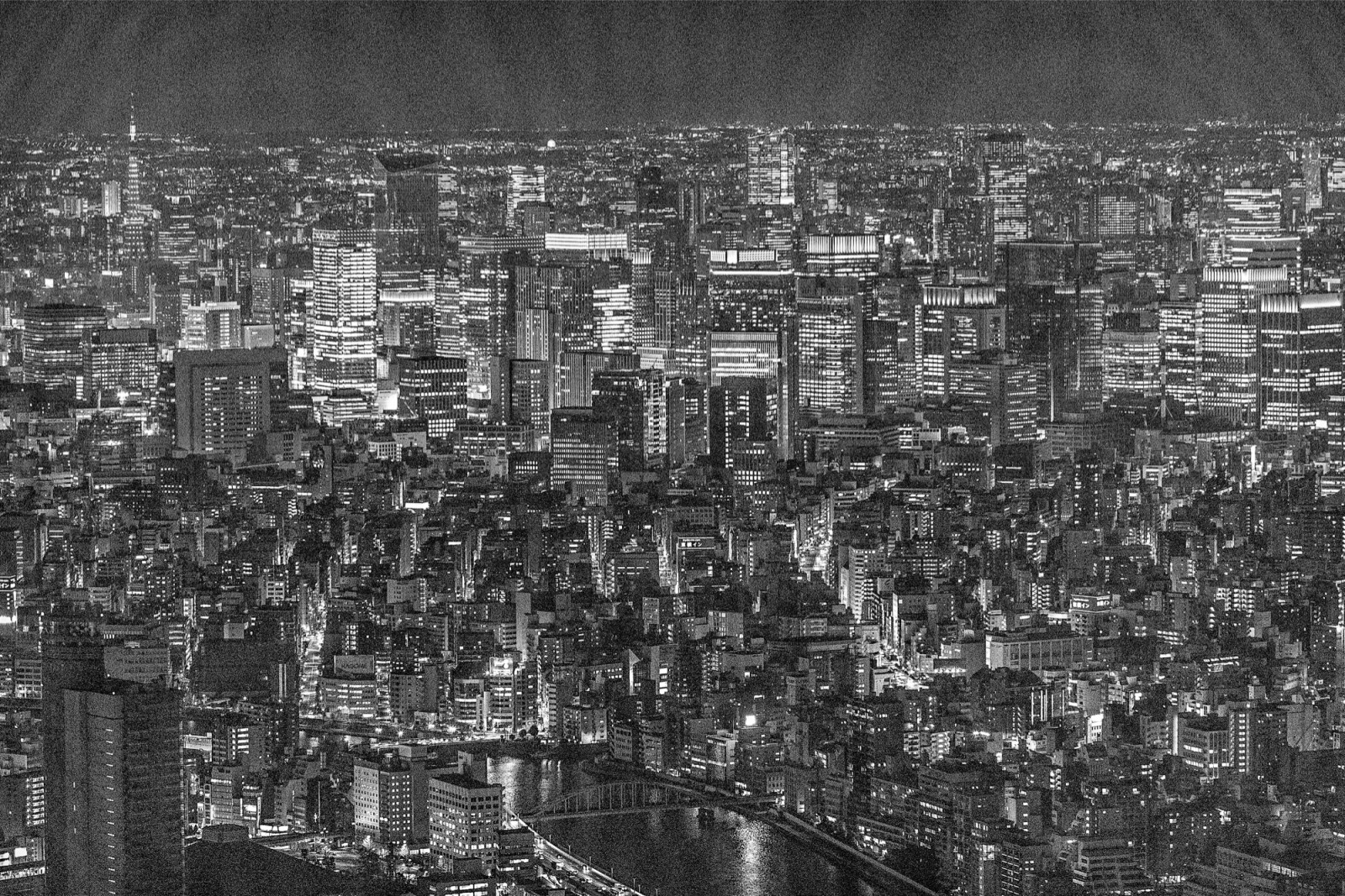 배경 화면 : 검정색과 흰색, bw, 일본, 지평선, 건축물, 도쿄, 밤거리, 토키오, 현대 아키텍처, 현대 연구, 스카이 트리 ...