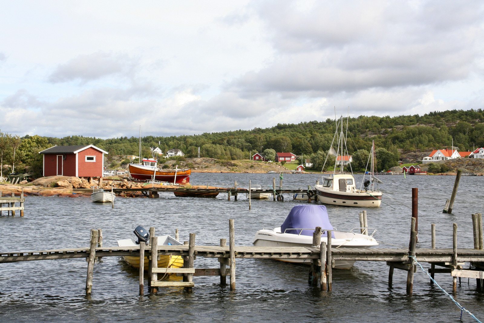 Bakrunner : hav, sommer, vann, Norge, stein, lita elv, bekk, bukt ...